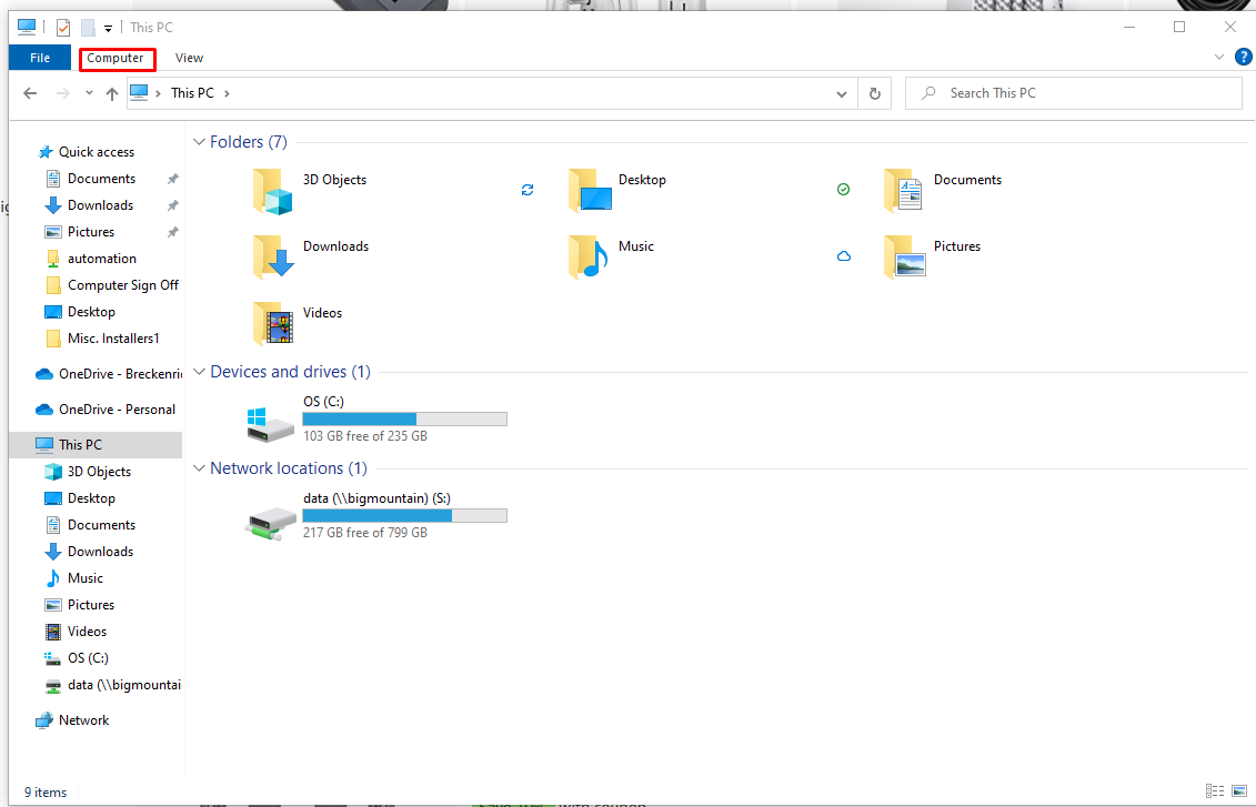How to Map the S/drive on a PC – Breckenridge Grand Vacations