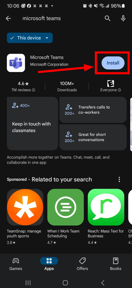 How to Download Microsoft Teams for Android Phones – Breckenridge Grand ...